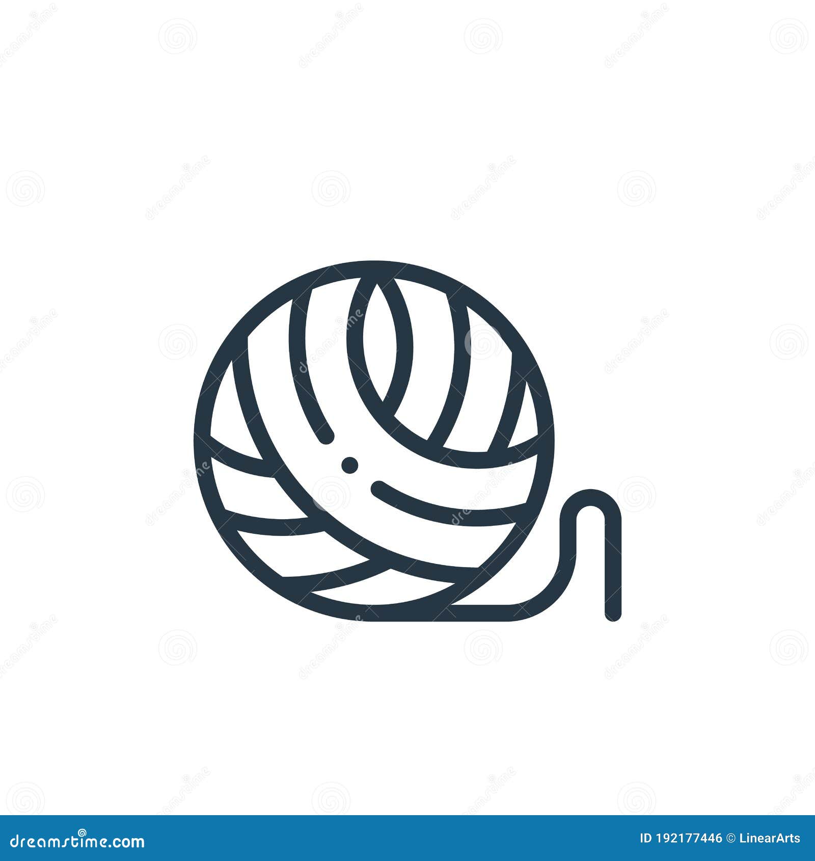 Wool Icon Vector from Fabric Features Concept. Thin Line Illustration ...