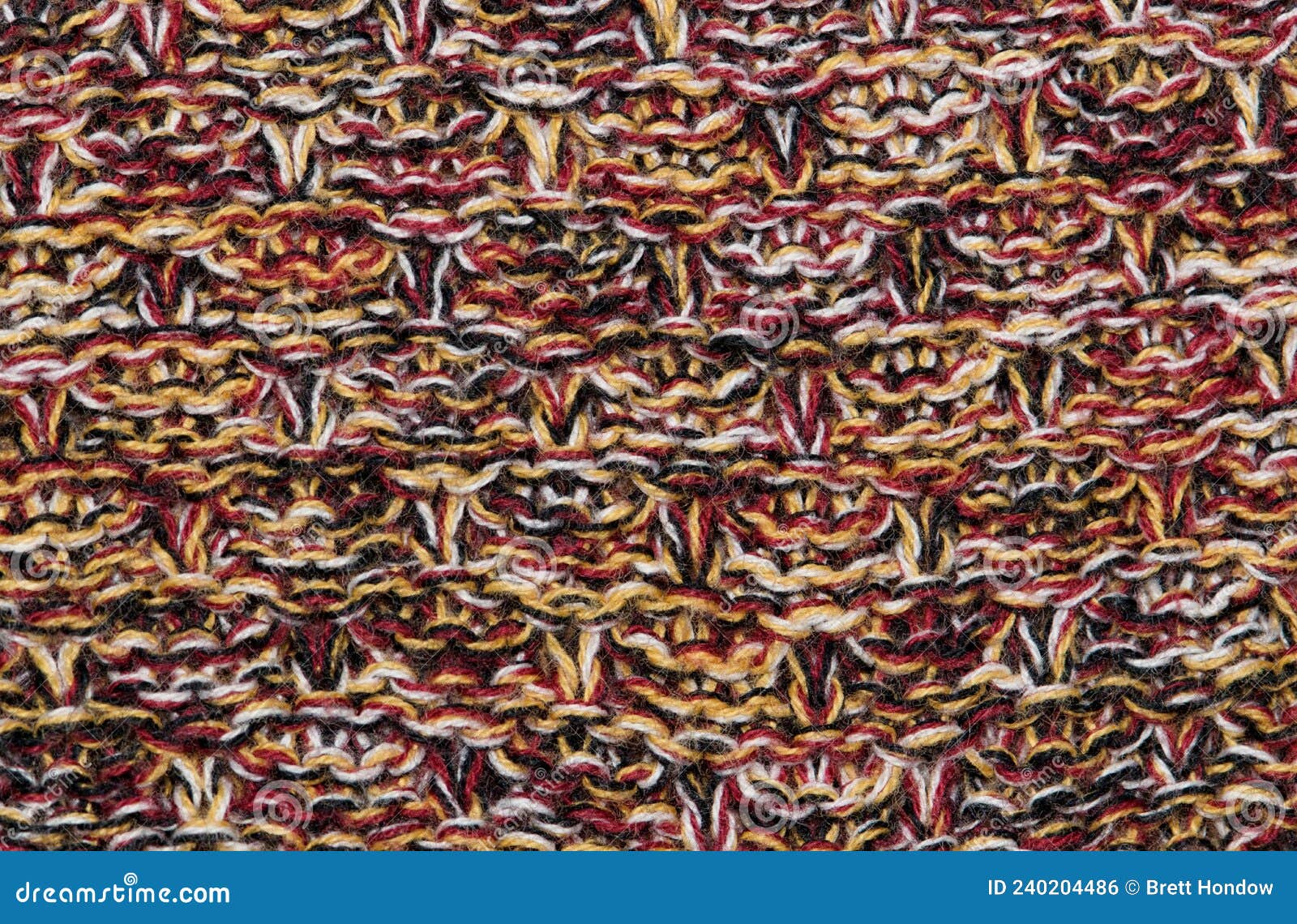 Wool Knit Color Swatch Sample Pattern of Several Different Colored ...