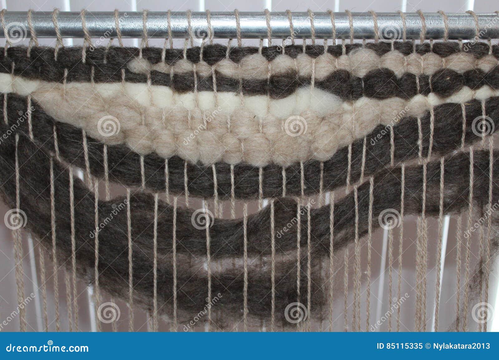 Wool Loom Weaving stock image. Image of handmade, locks - 85115335