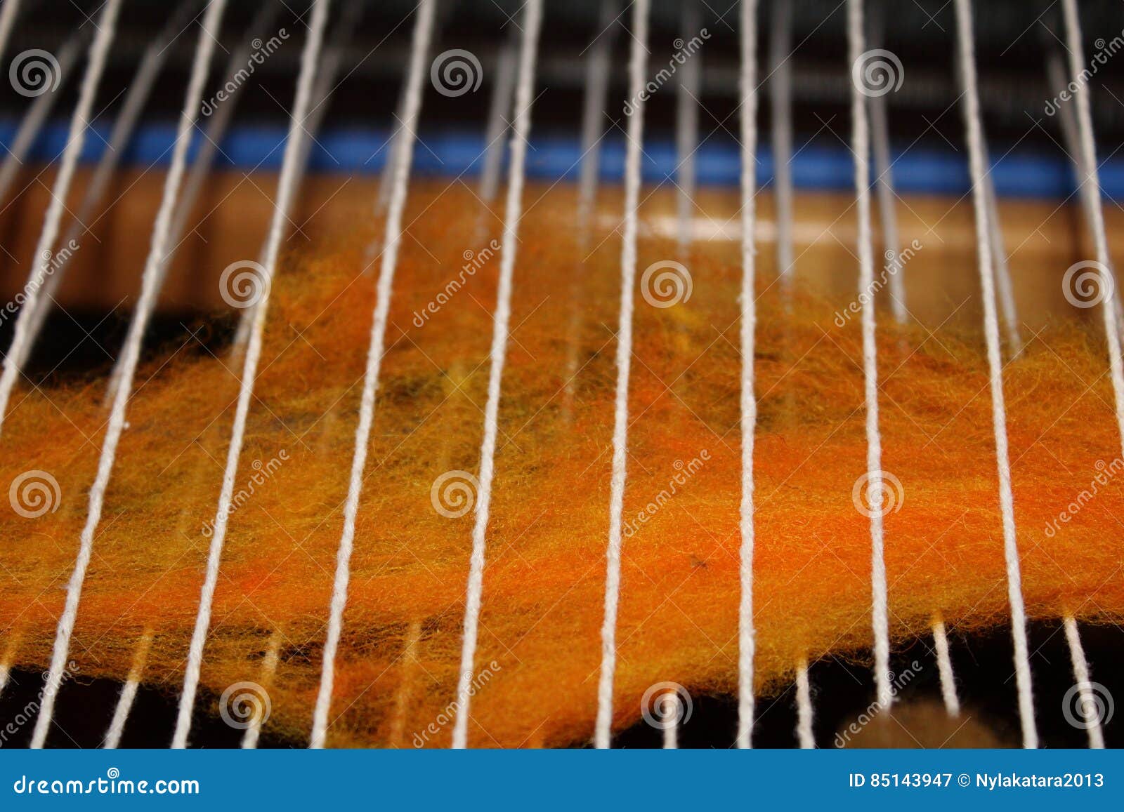 Wool Loom Weaving stock image. Image of sheep, fiber - 85143947