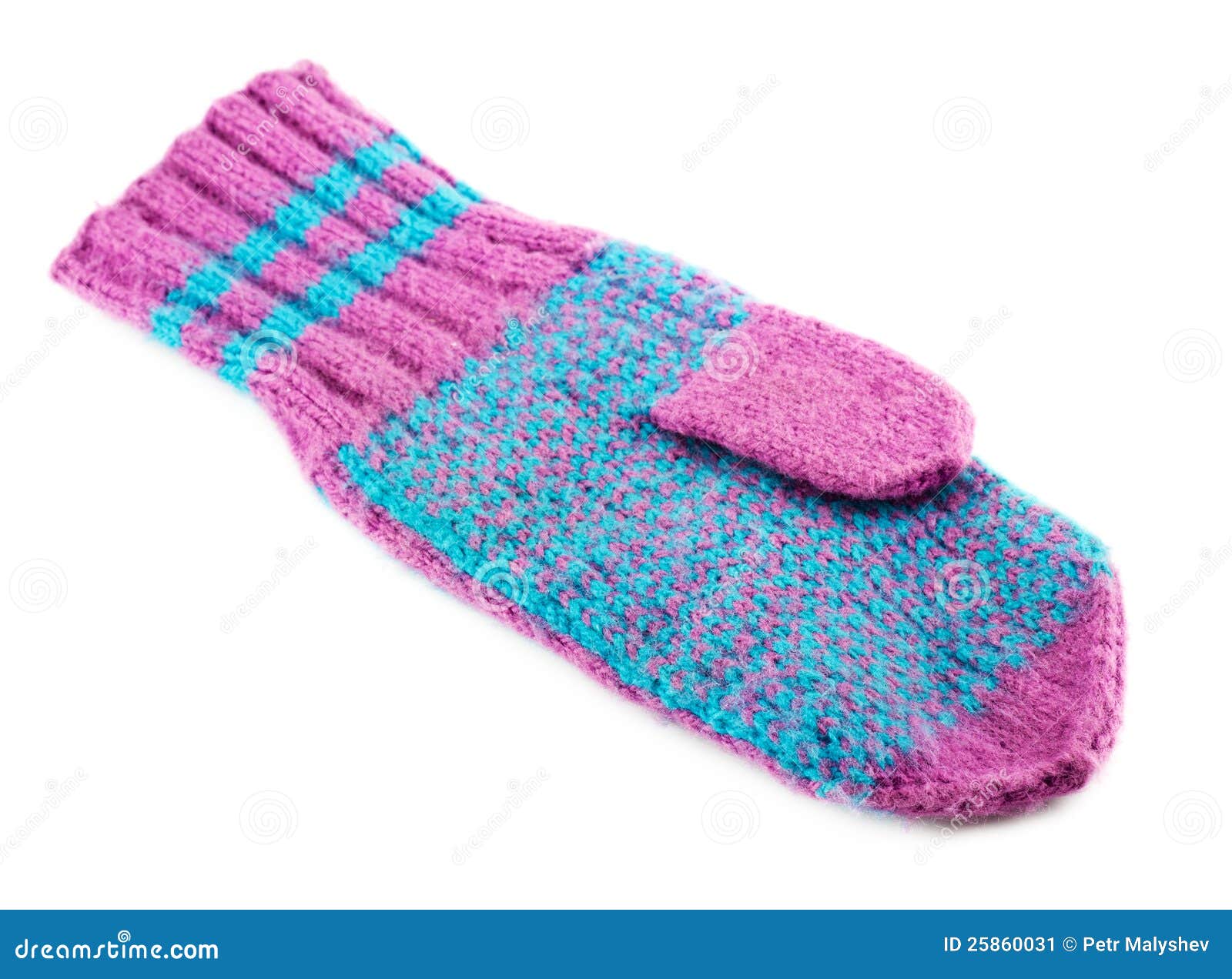 Wool Mitten stock image. Image of knitted, color, pattern - 25860031