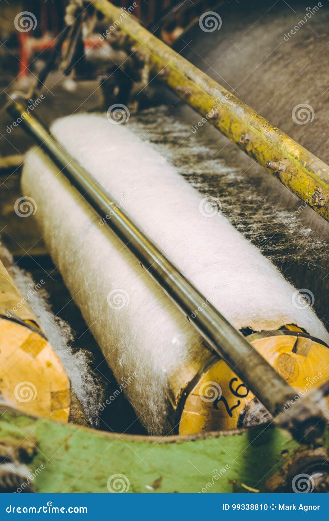 Wool Production Factory Machine Stock Photo - Image of insulation ...