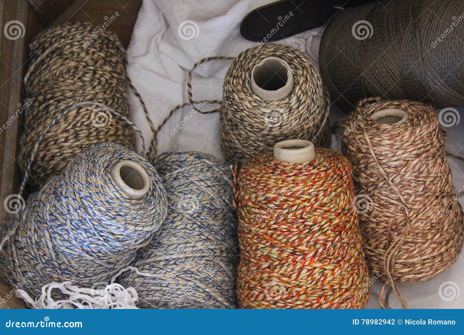 Wool spool stock photo. Image of homemade, knitwear, colors - 78982942