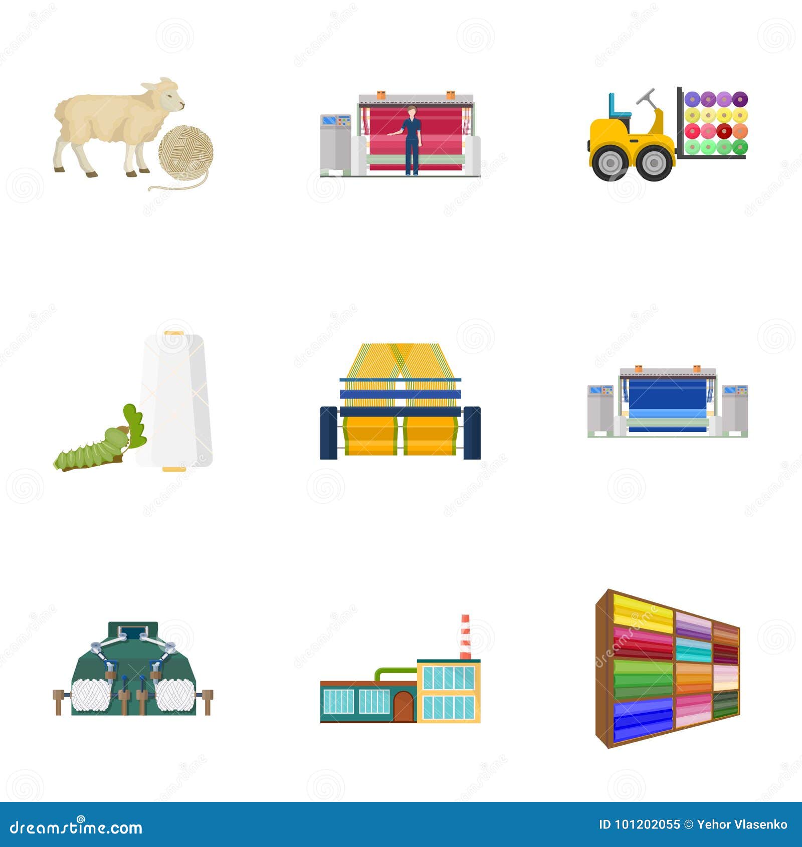 Wool, Tangle, Machine, and Other Web Icon in Cartoon Style. Sewing ...