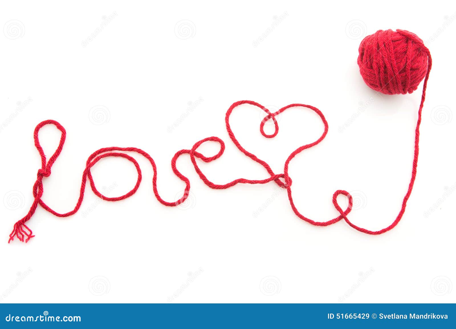 Wool thread stock image. Image of heart, color, shape - 51665429