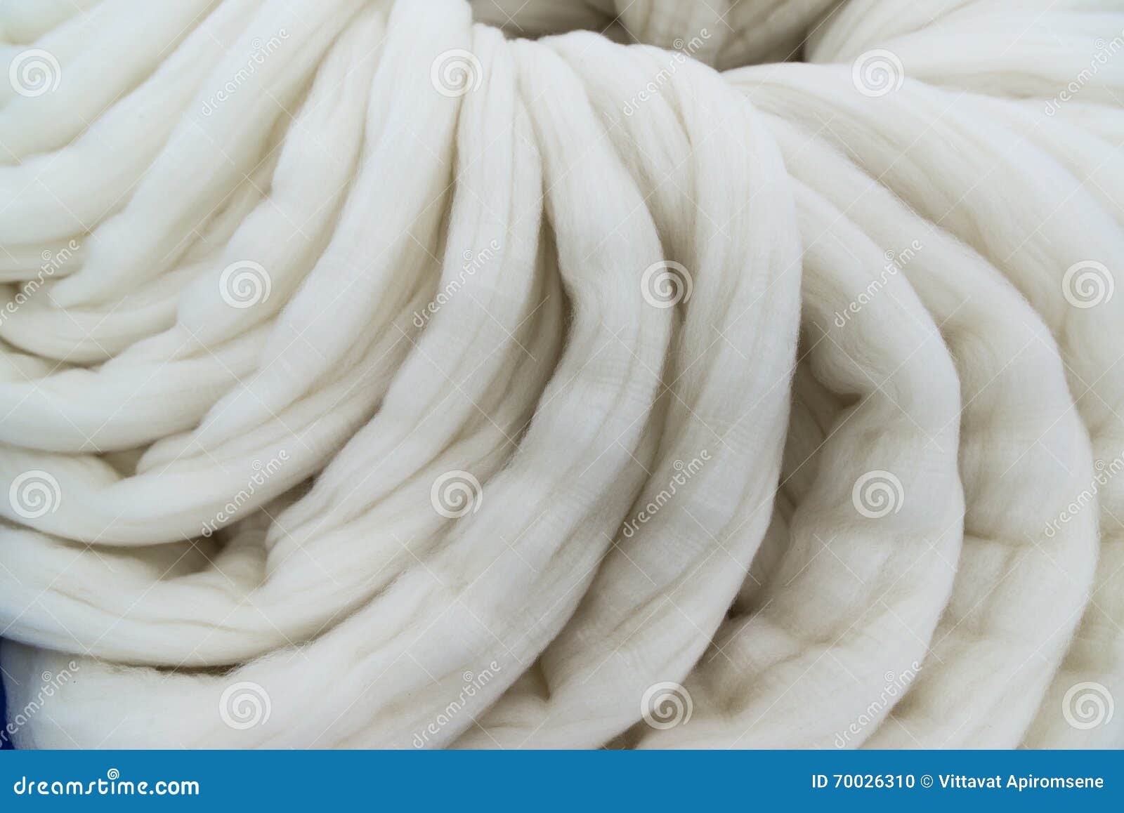 Wool Tops for Spinning Process Stock Photo - Image of spin, pattern ...