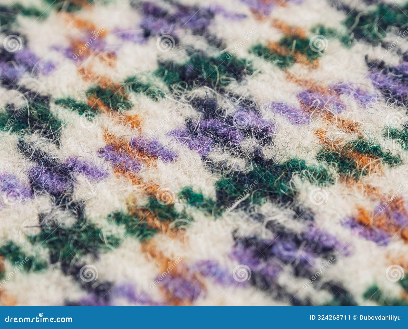 Wool Tweed Fabric Fiber Texture with Regular Pattern Selective Focus ...