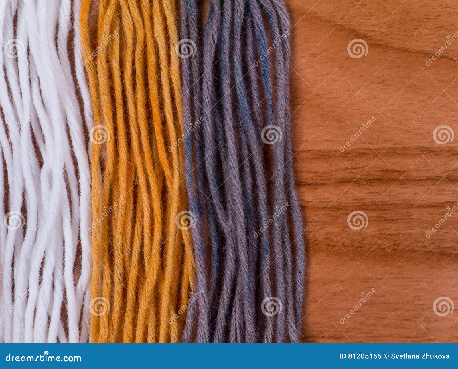 Wool Yarn Samples Colored by Henna and Indigo Stock Image - Image of ...