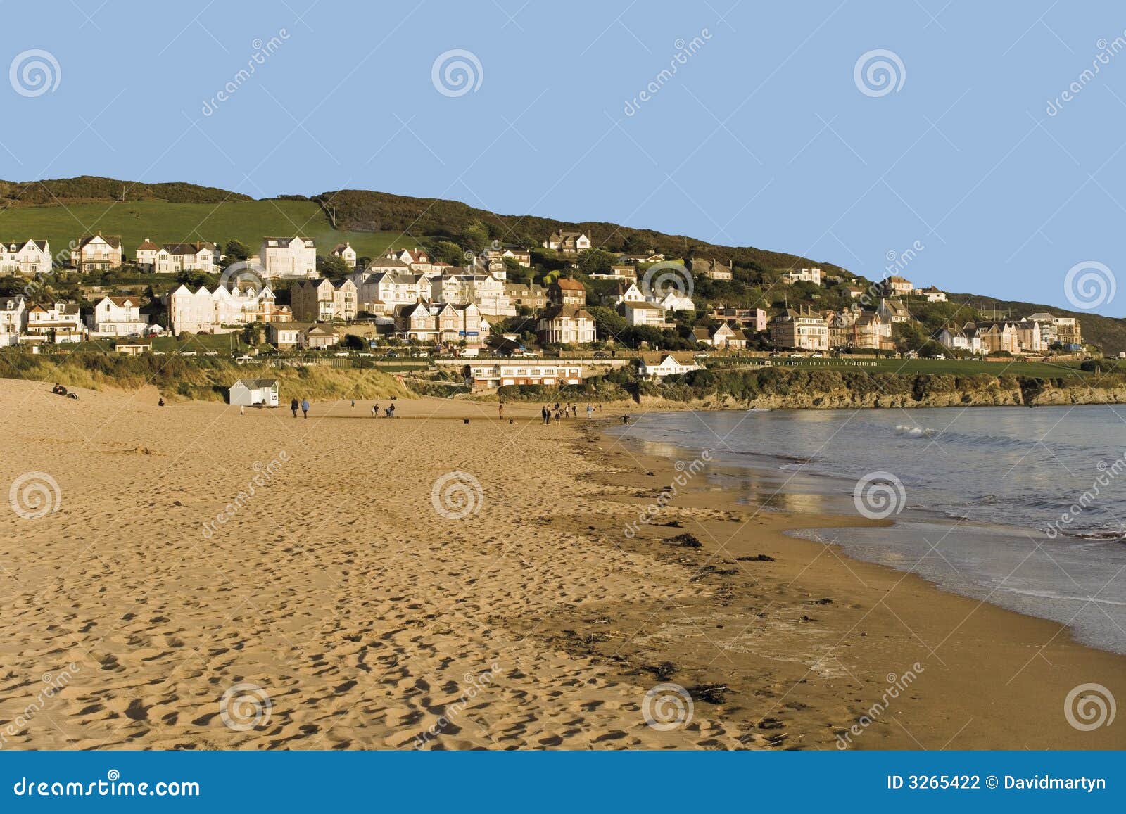 Woolacombe stock photo. Image of scenery, holidaymaker - 3265422