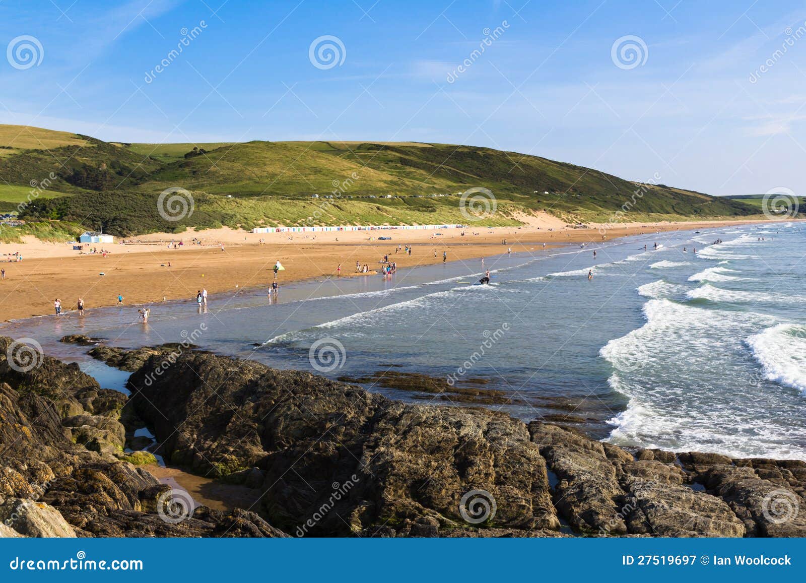 Woolacombe Devon imagem de stock. Imagem de costa, cenas - 27519697