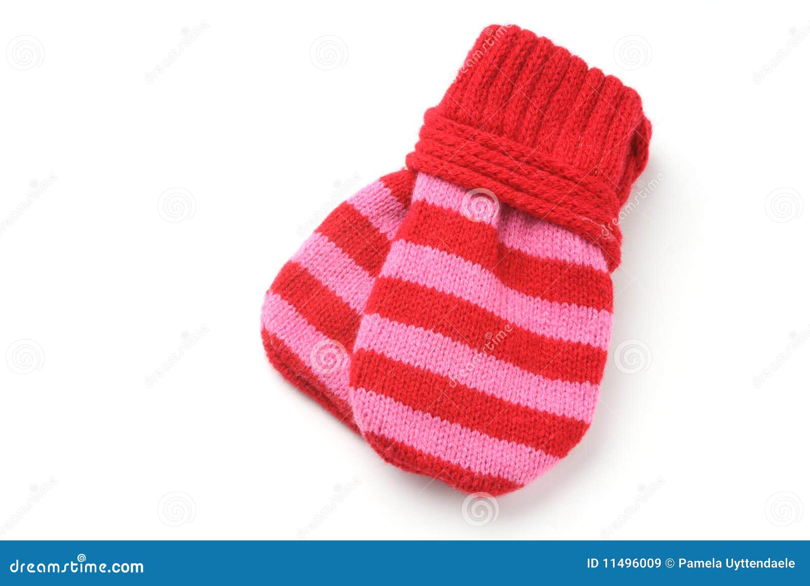 Woolen Baby Mittens Tied Together Stock Image - Image of bright, winter ...