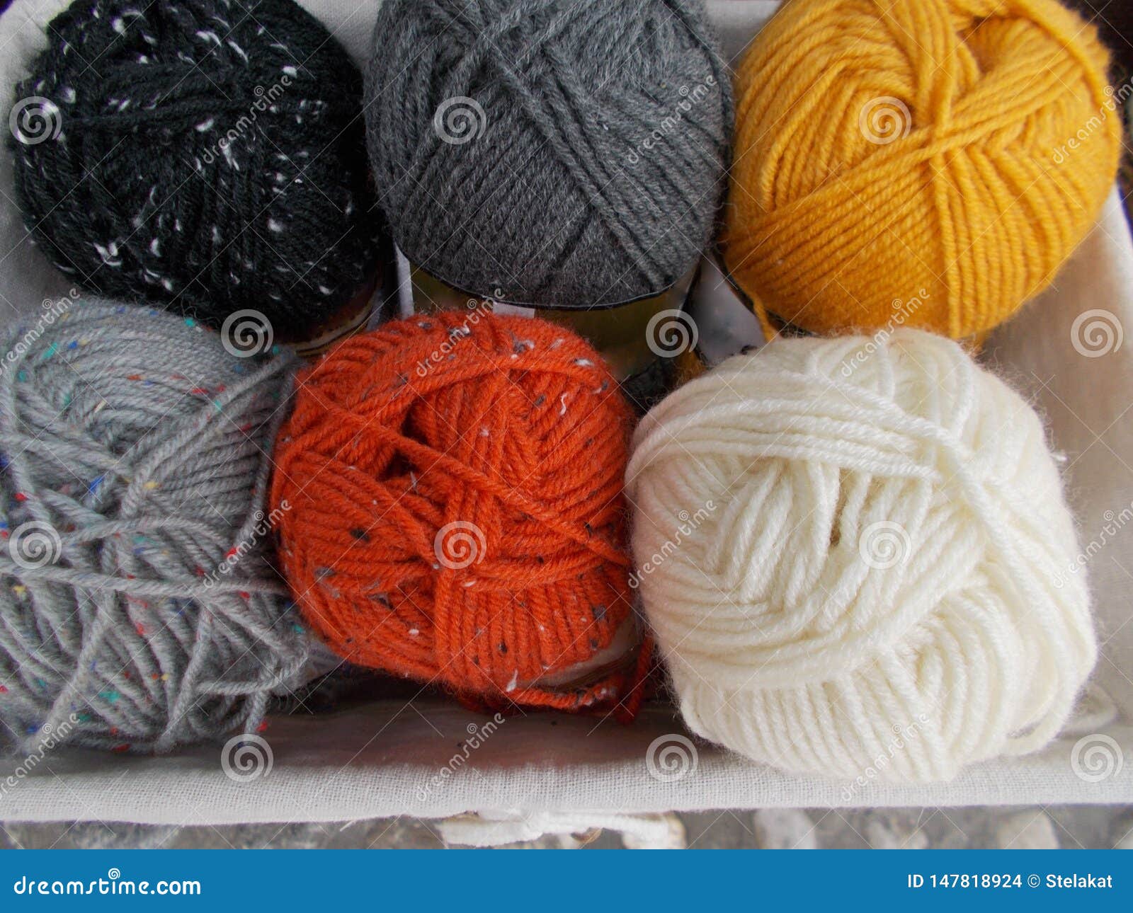 Woolen balls stock photo. Image of colorful, balls, black - 147818924