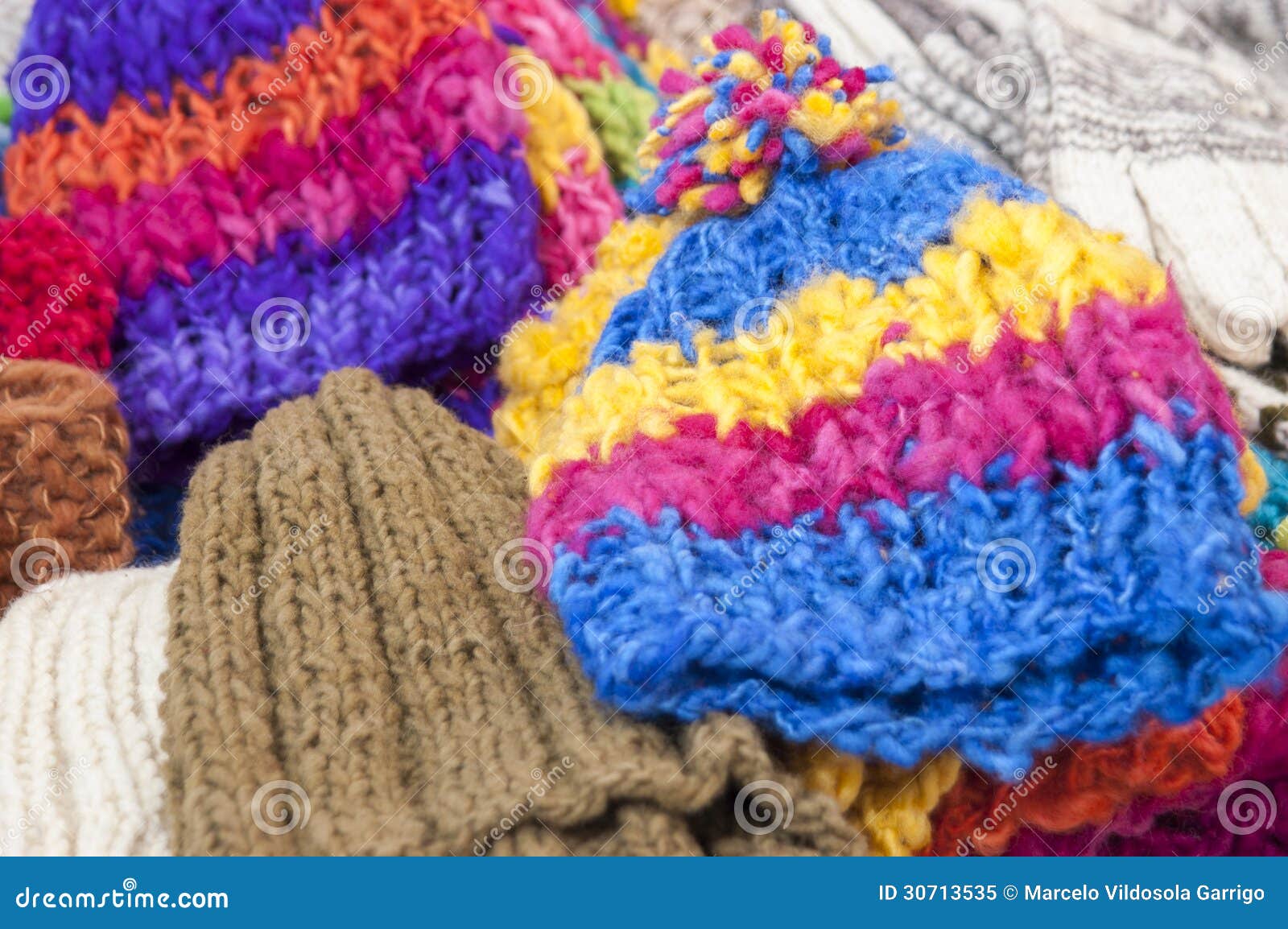 Woolen cap stock image. Image of winter, warm, crafts - 30713535