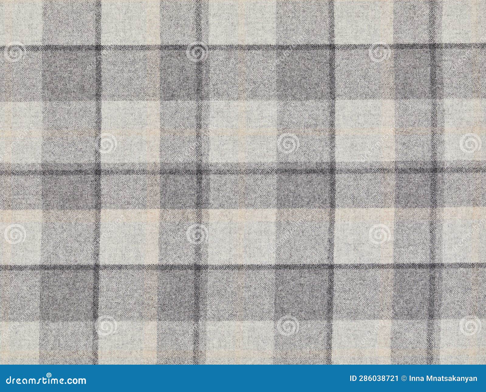 Woolen Checkered Curtains Fabric Texture in Grey Stock Image - Image of ...