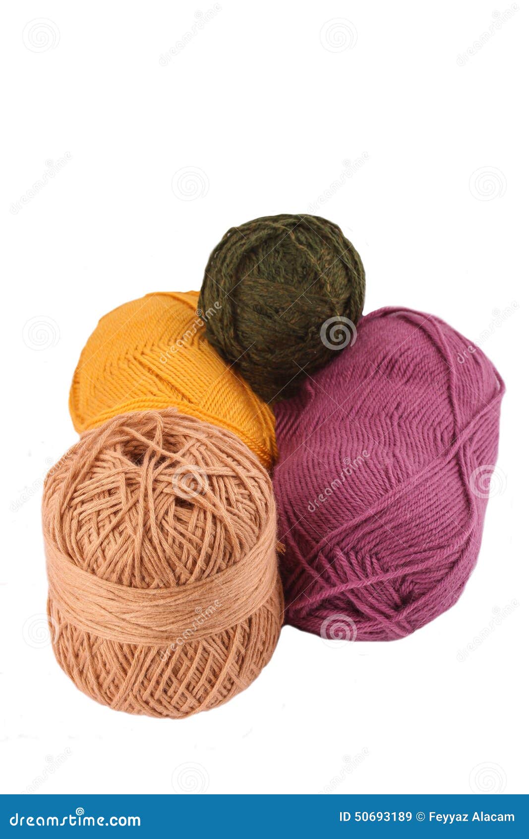 Woolen Colors on the White Background Stock Image - Image of multi ...