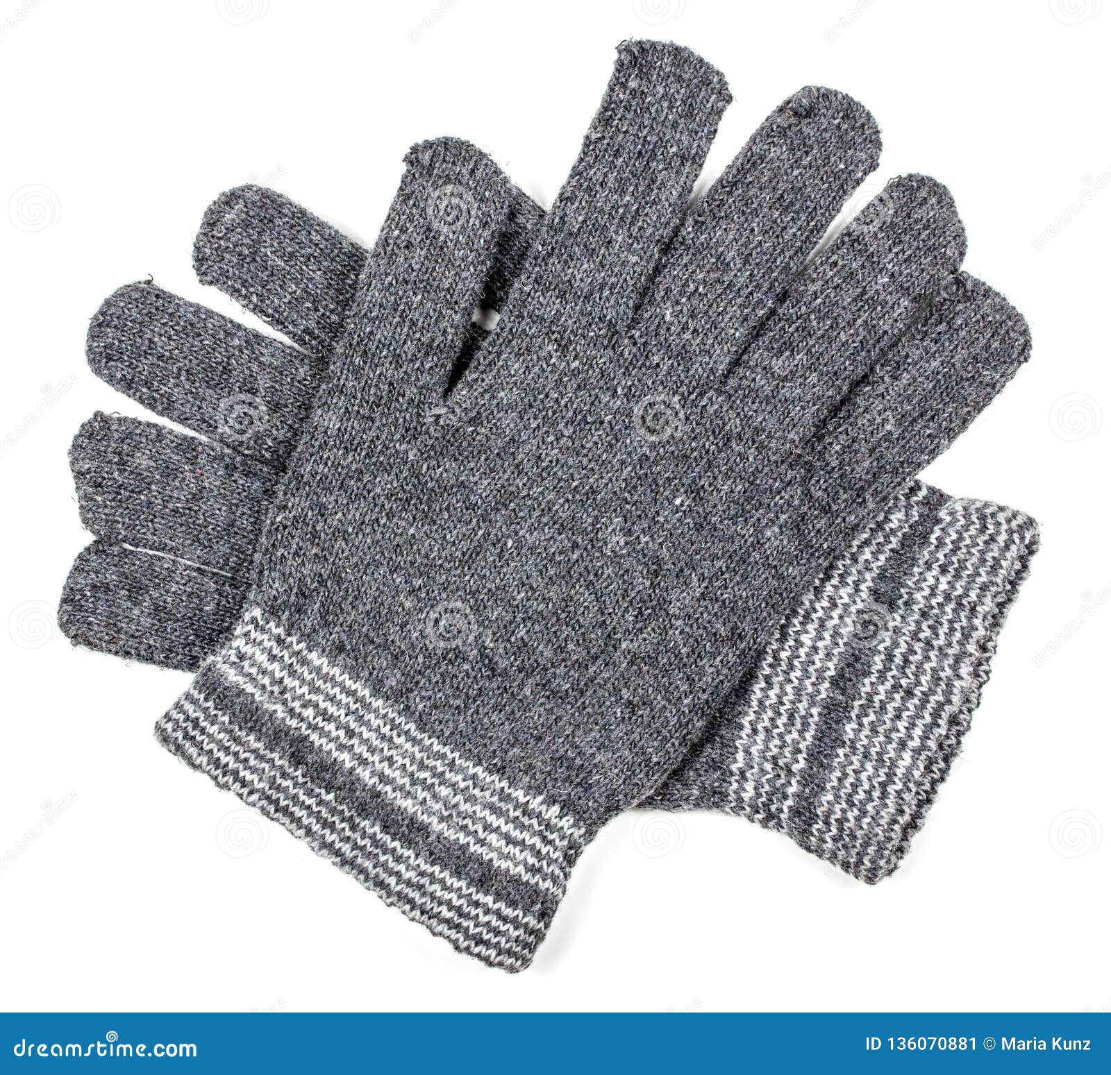 Woolen gloves isolated stock image. Image of little - 136070881