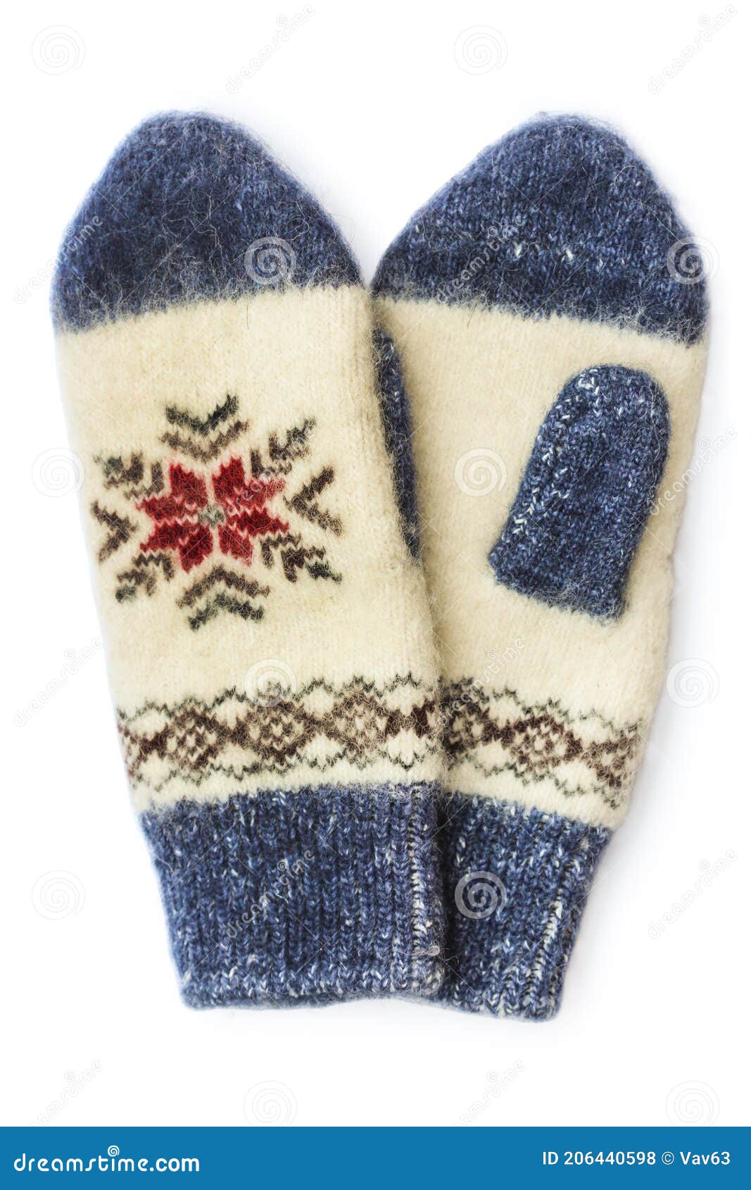 Woolen knitted mittens stock photo. Image of comfortable - 206440598