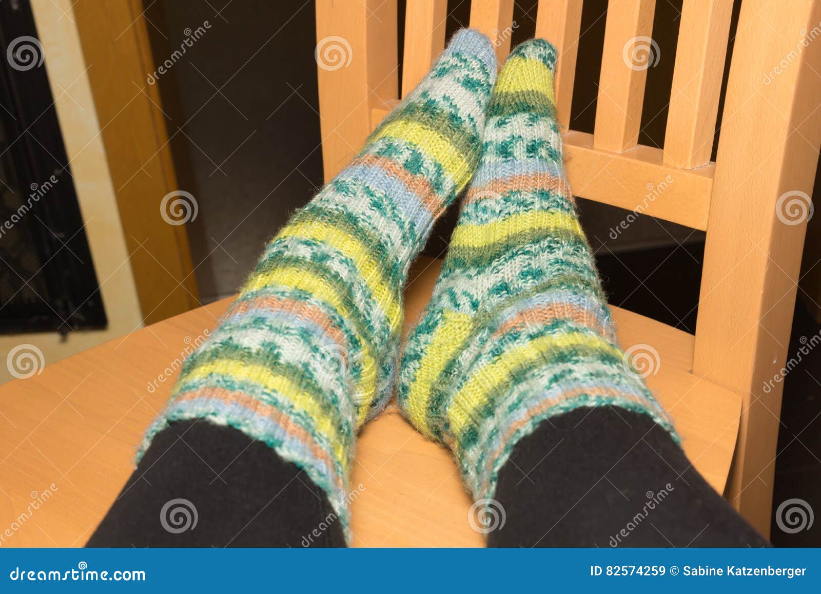 Woolen socks stock image. Image of knit, handmade, blanket - 82574259