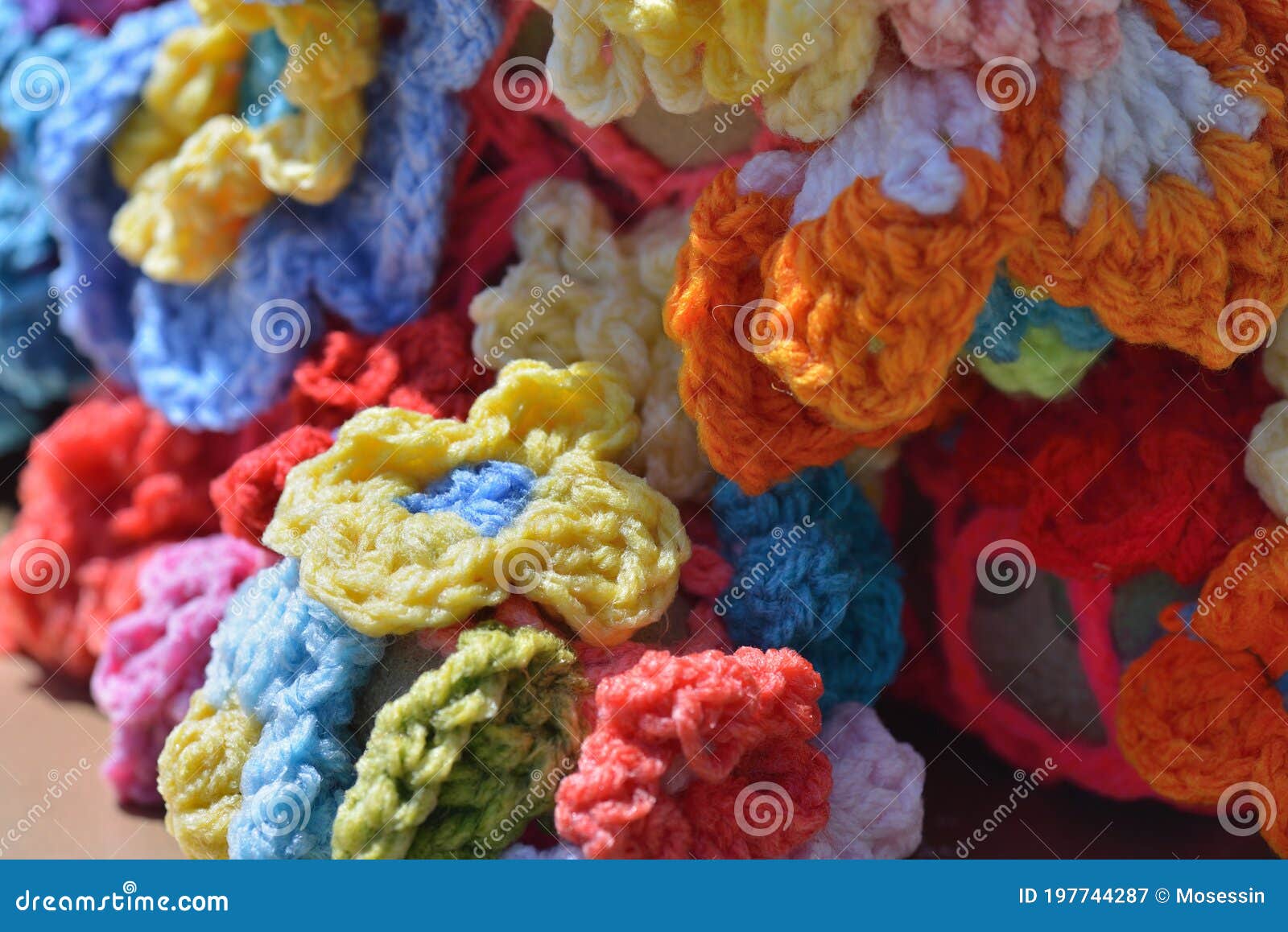 Woolen Stitch crochet stock image. Image of round, celebrate - 197744287