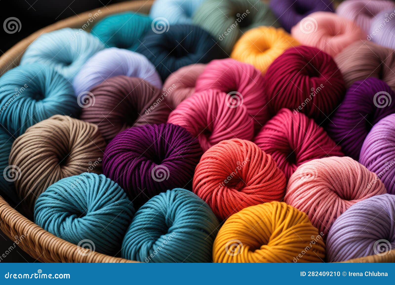 Woolen Yarn in Balls, Different Colors. Generative AI Stock ...