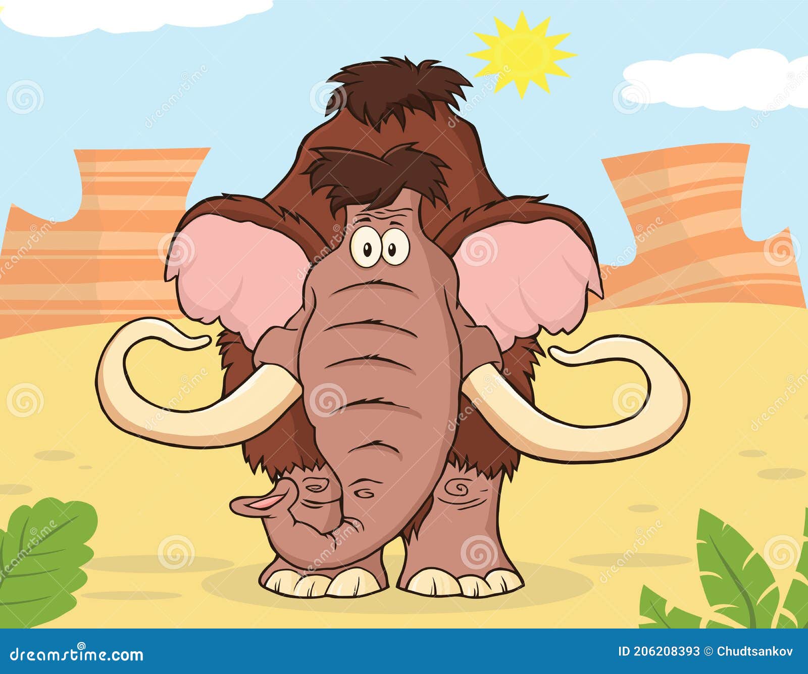 Mammoth Cartoon | CartoonDealer.com #30438889