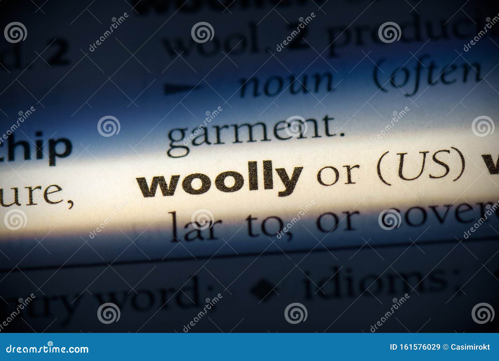 Woolly stock image. Image of book, highlight, info, focus - 161576029