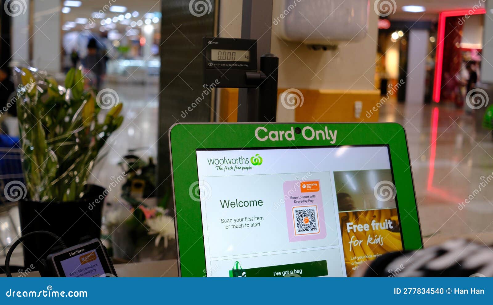 Woolworths Self Checkout Payment Machine. Editorial Image ...
