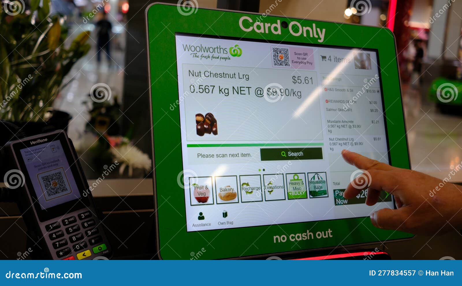 Woolworths Self Checkout Payment Machine. Editorial Photography - Image ...