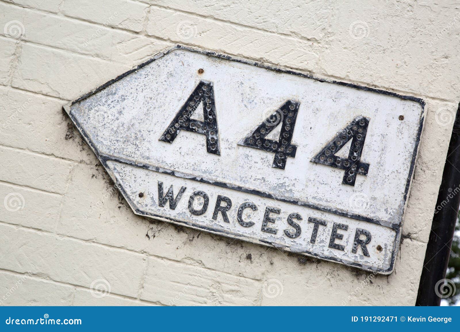 Worcester A44 Direction Signpost Stock Image - Image of britain ...
