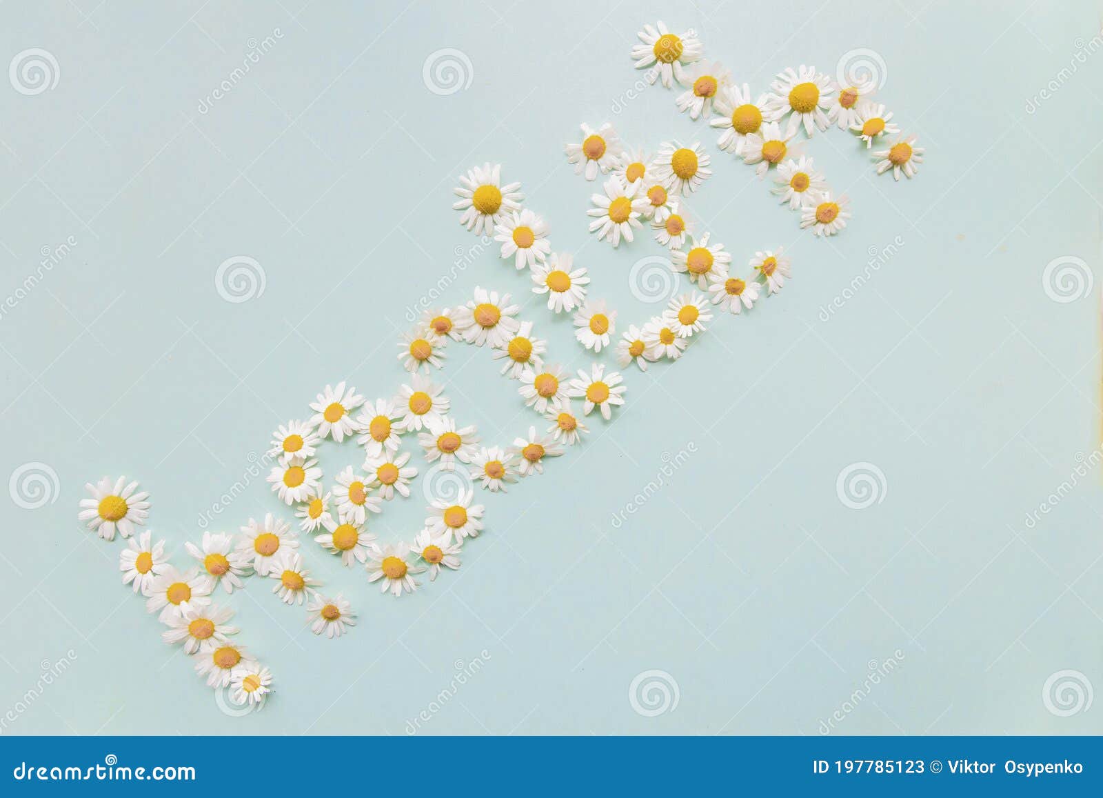 The Word Â«HealthÂ» Made by Daisies Stock Image - Image of blossom ...