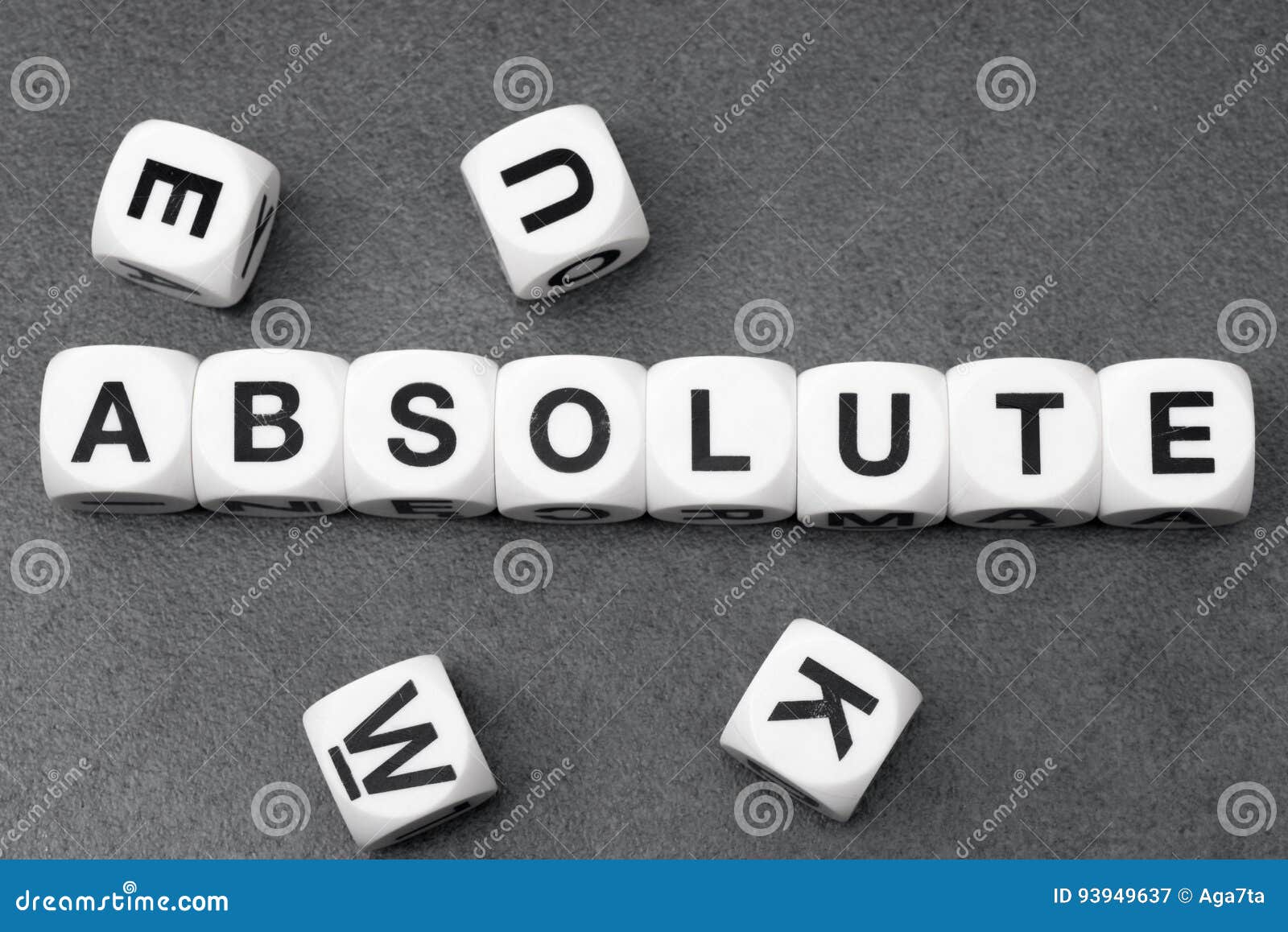 Word absolute on toy cubes stock image. Image of absolute - 93949637