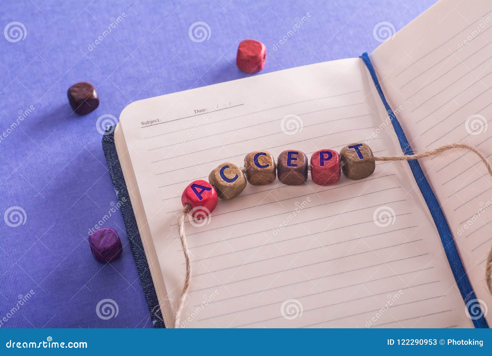 Word Accept on Wooden Cubes Stock Image - Image of approve, acceptance ...