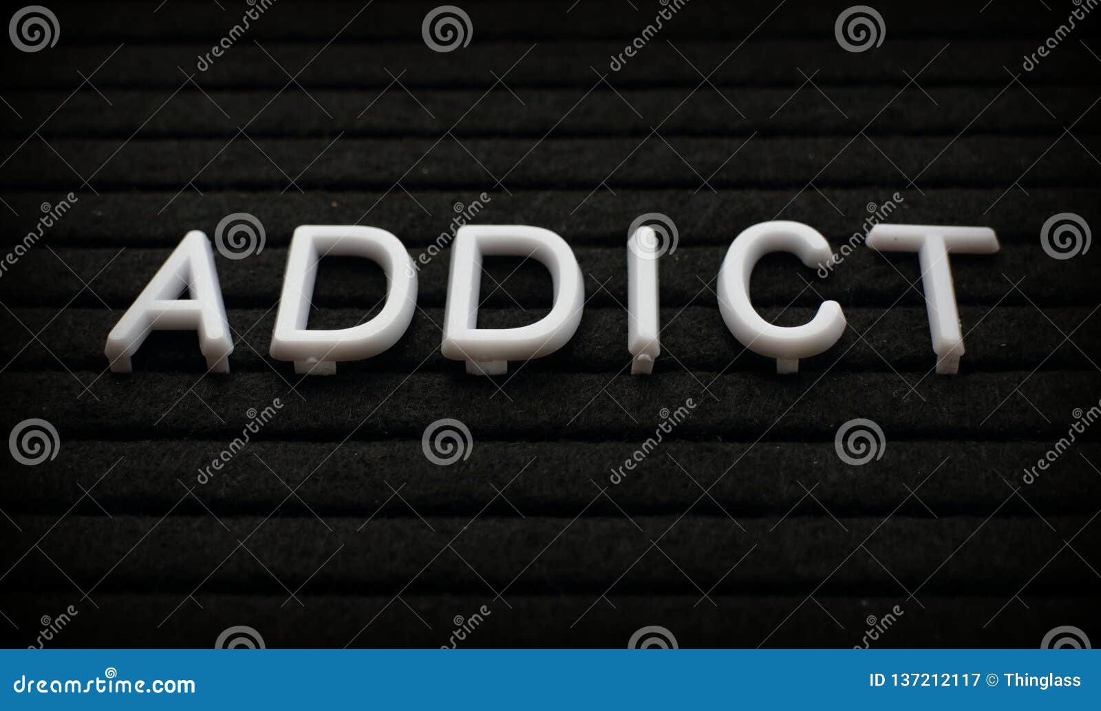 The Word Addict on a Letter Board Stock Image - Image of white ...