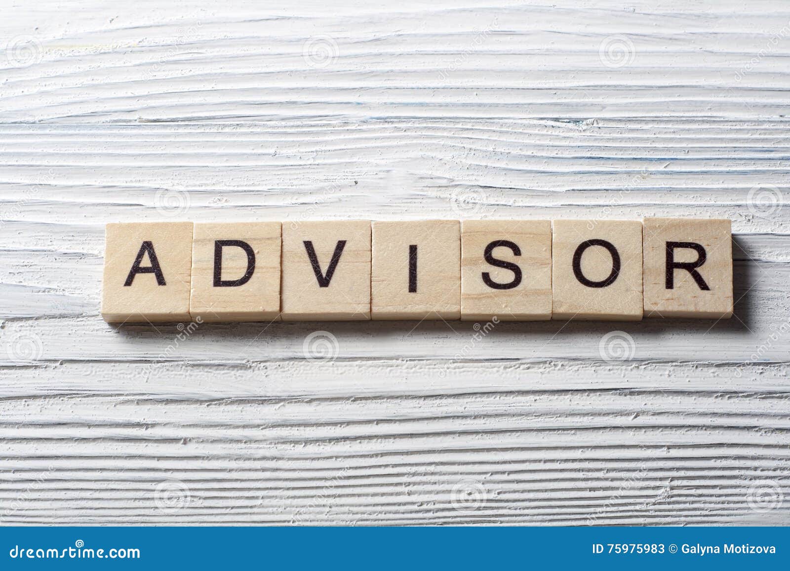 The Word of ADVISOR on Wooden Cubes Stock Image - Image of alphabet ...