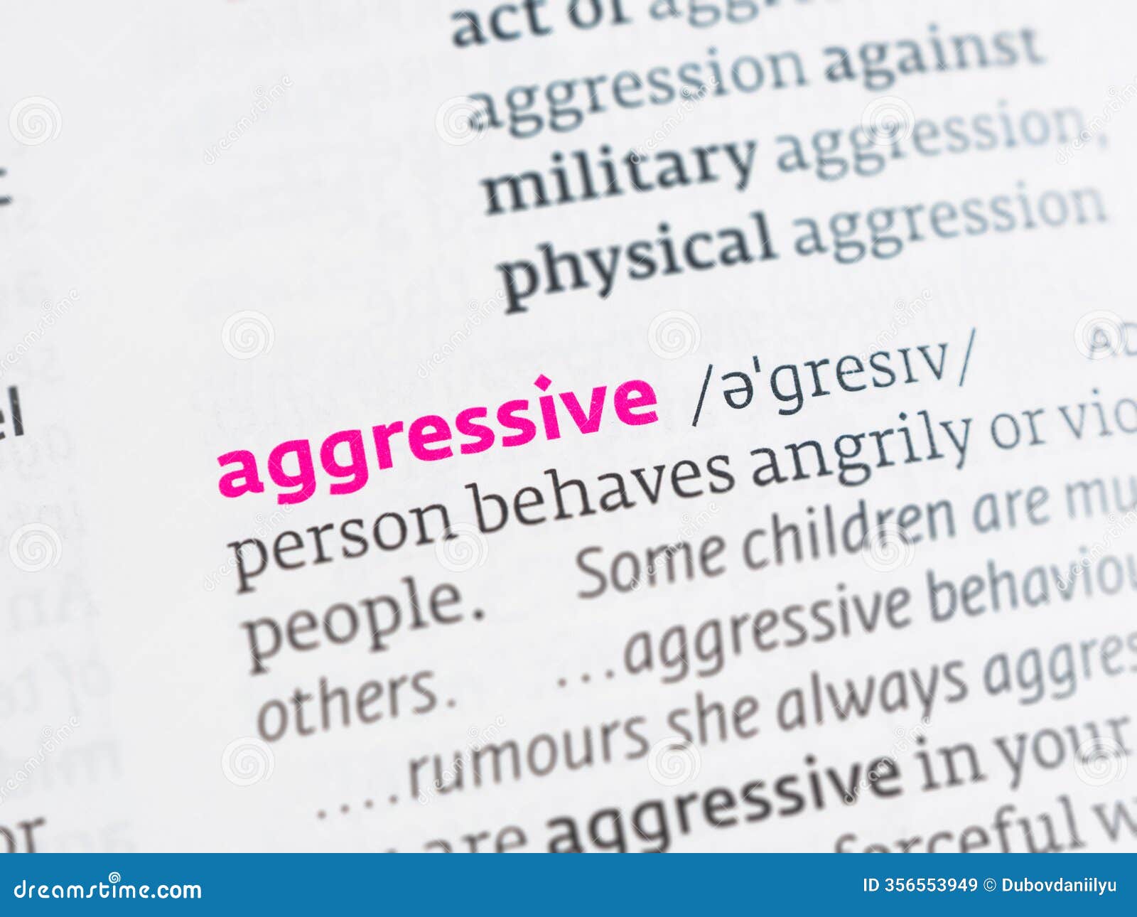 The Word "aggressive" Against the Background of an Open Dictionary ...