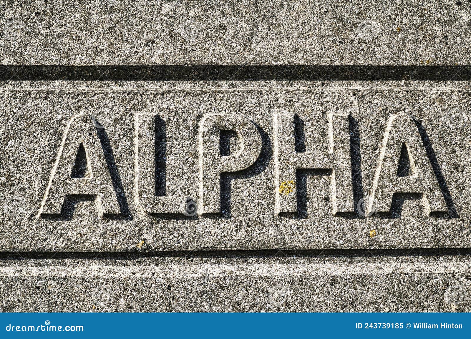 The Word Alpha Carved in Stone Editorial Image - Image of greek, stone ...