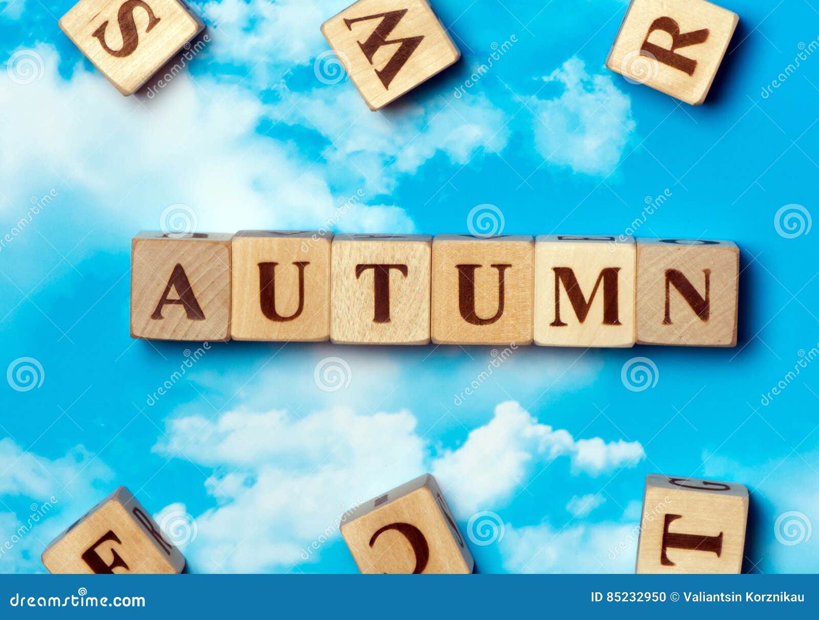 The word autumn stock photo. Image of light, fall, leaves - 85232950