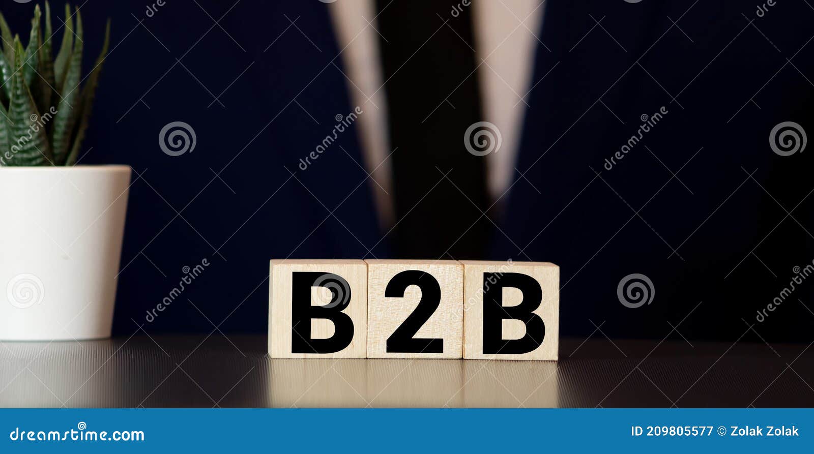 Word B2B Made with Wood Building Blocks,stock Image Stock Image - Image ...