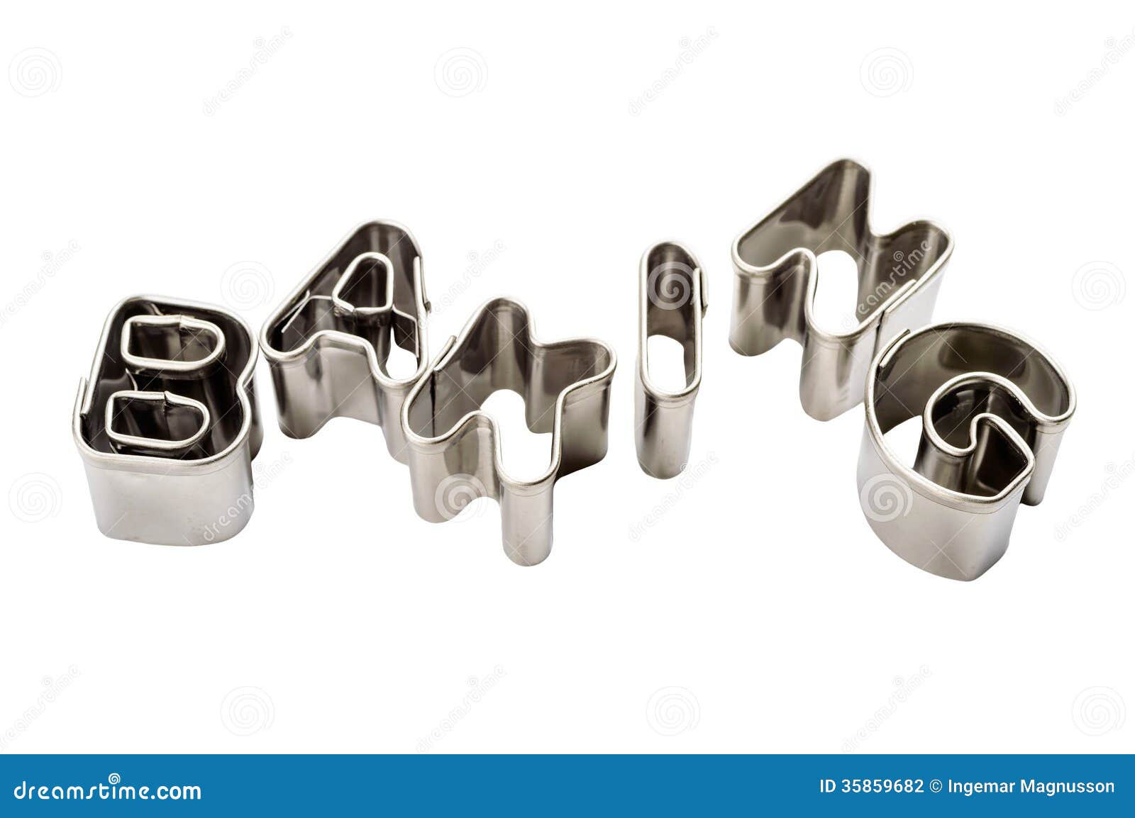 Word baking of baking tins stock photo. Image of collection - 35859682