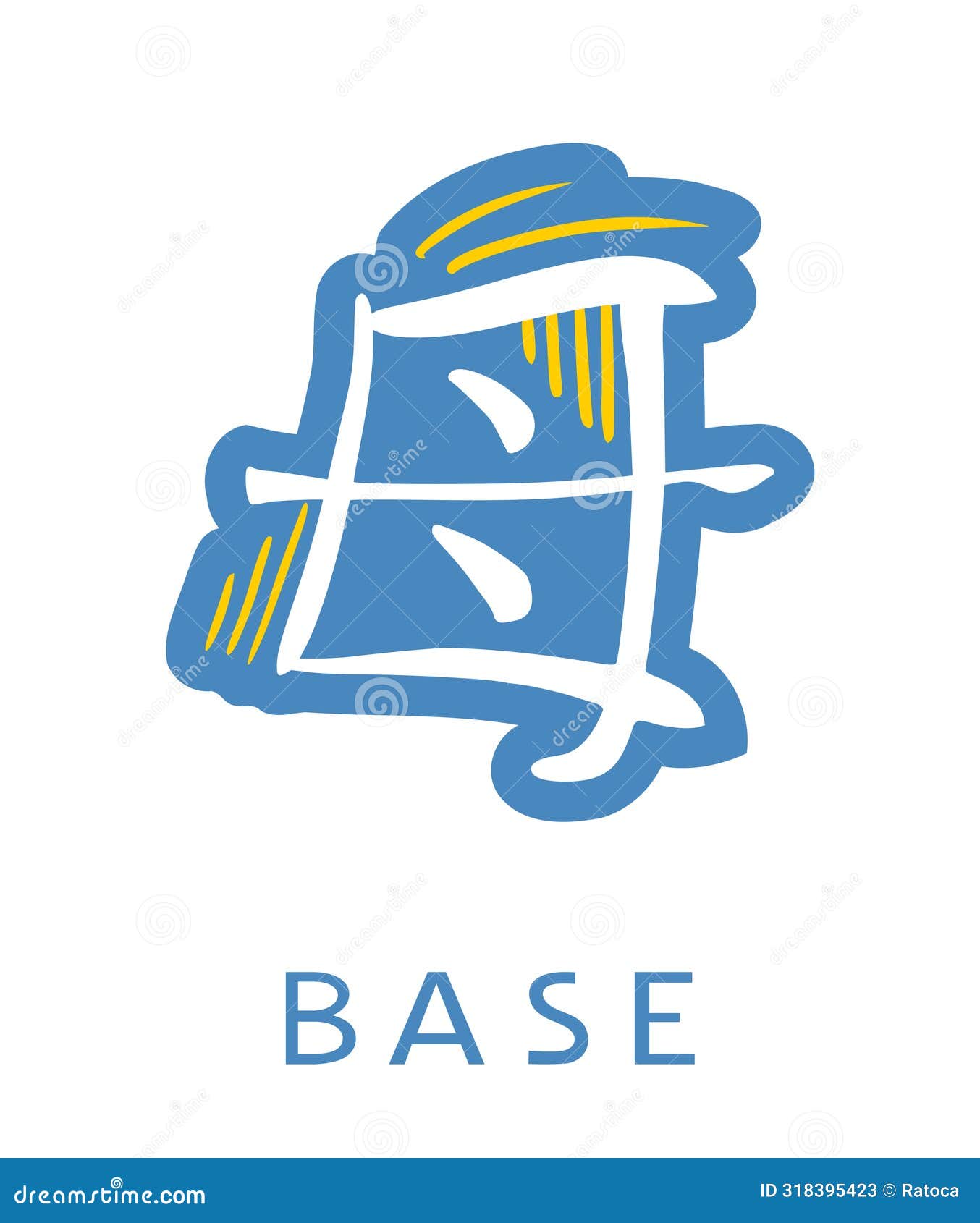 Word Base Written in Japanese Kanji Stock Vector - Illustration of ...