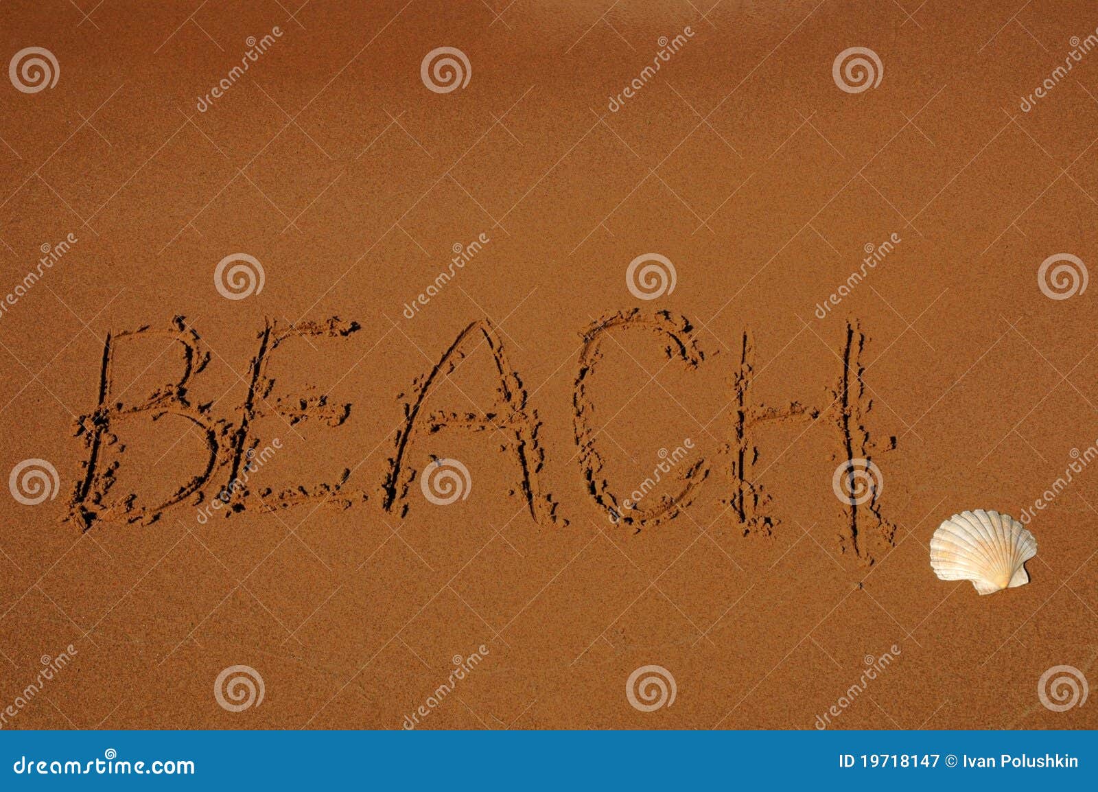 Word beach on sand stock image. Image of beach, text - 19718147