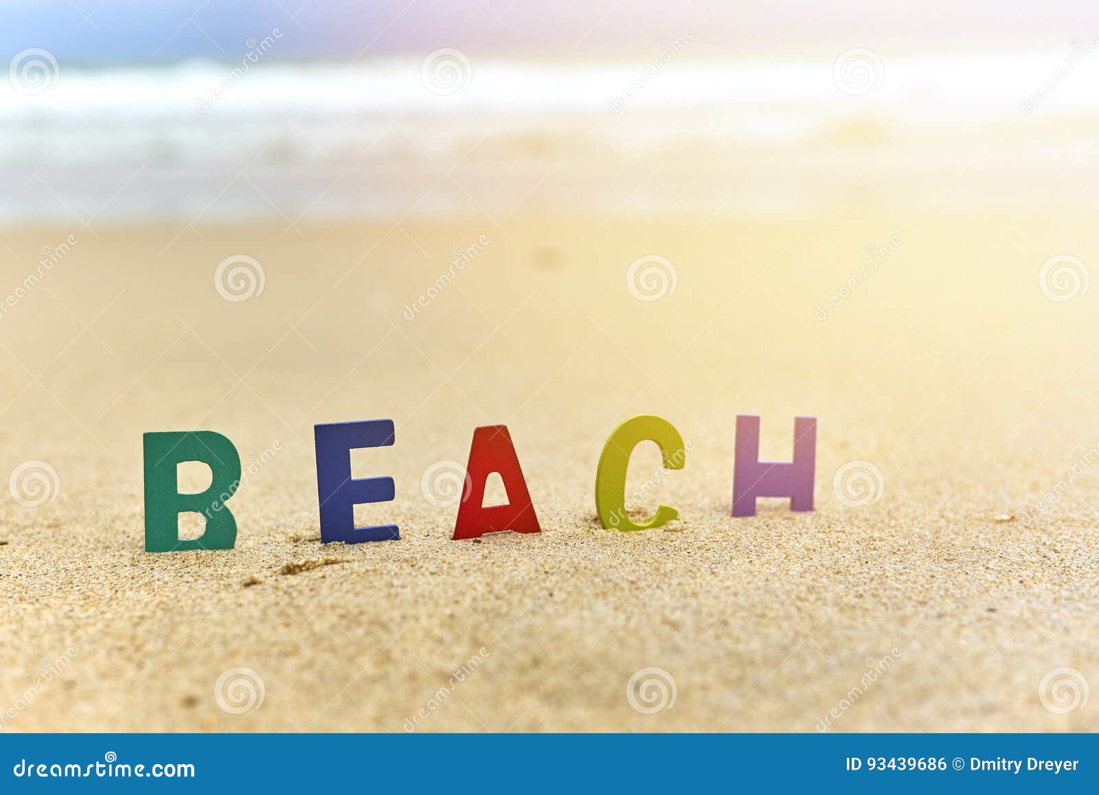 BEACH Wood Letters on the Beach Stock Photo - Image of concept, ocean ...