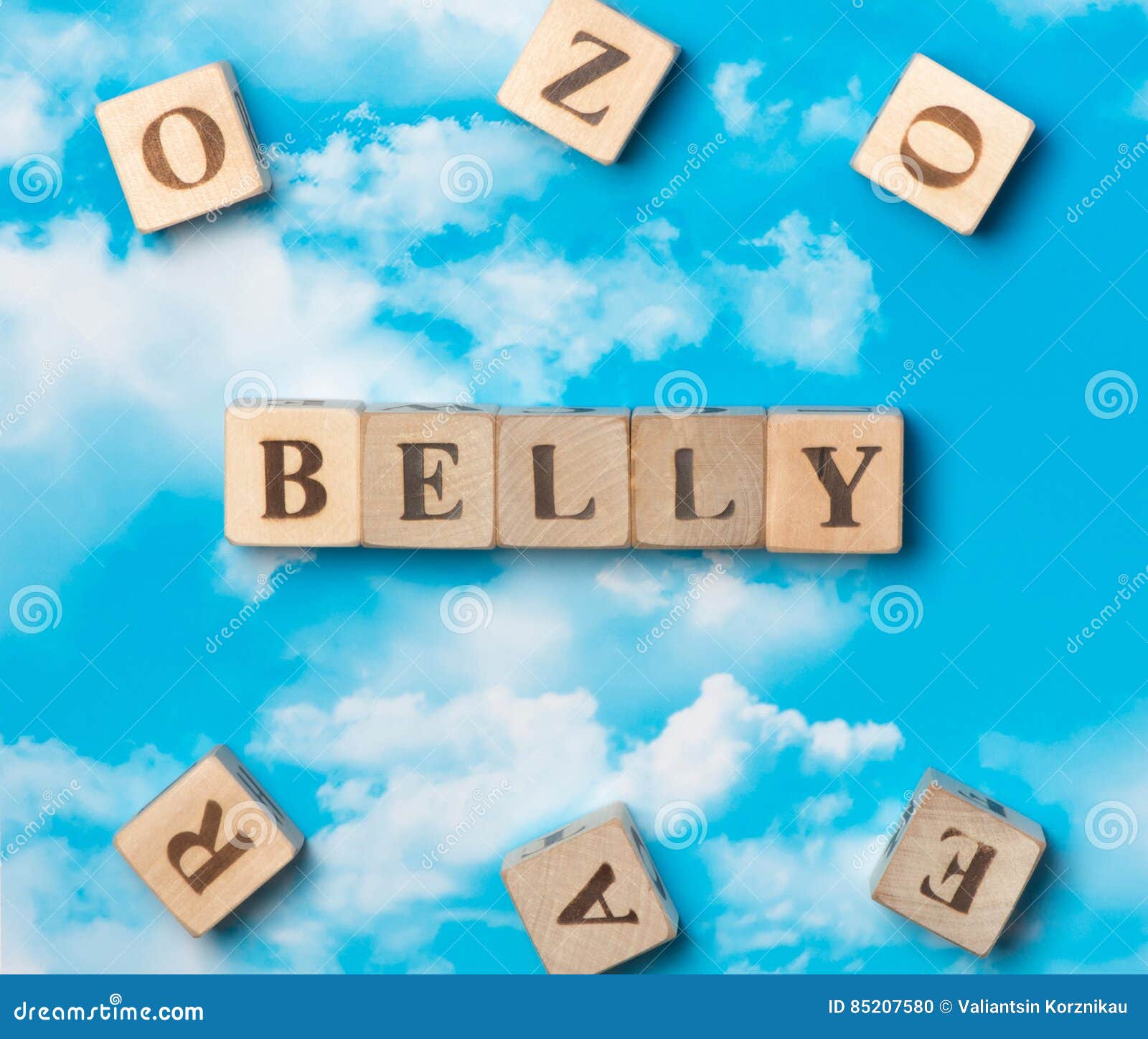 The word belly stock photo. Image of clouds, composition - 85207580