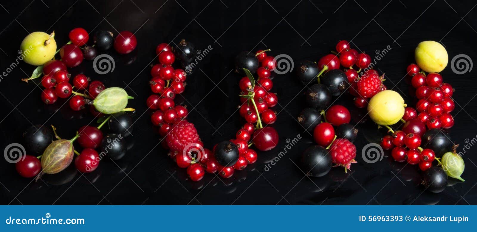 Word from berry stock image. Image of delicious, cherry - 56963393