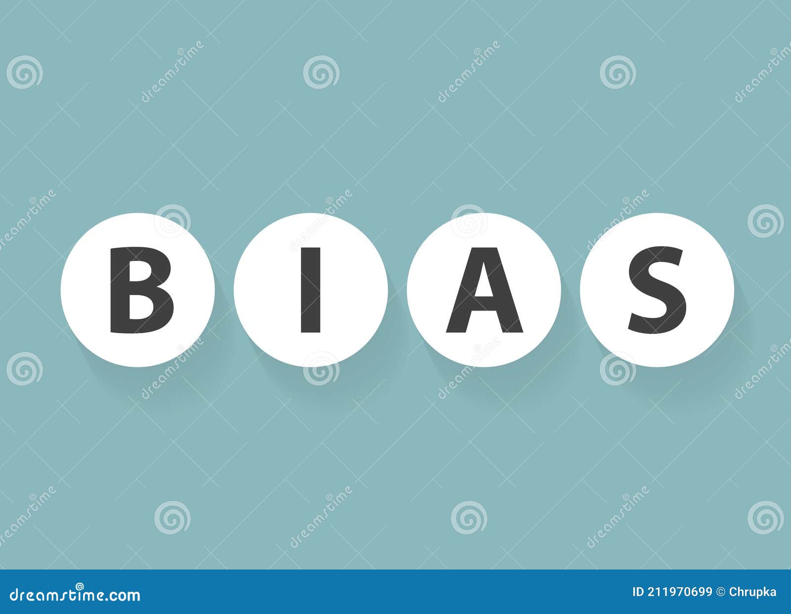 Word bias concept stock vector. Illustration of graphic - 211970699