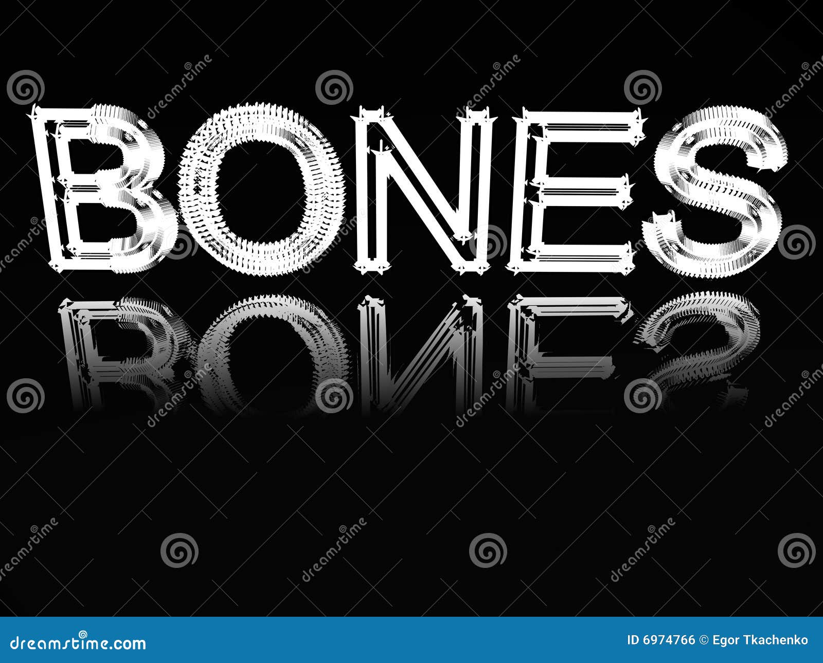 Word of a bones. stock illustration. Illustration of order - 6974766