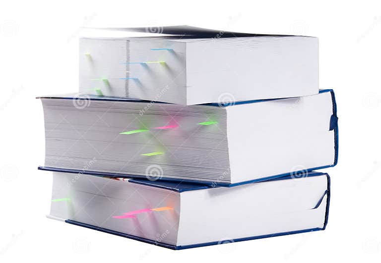 Word-boooks on White Background Stock Image - Image of bookmark ...