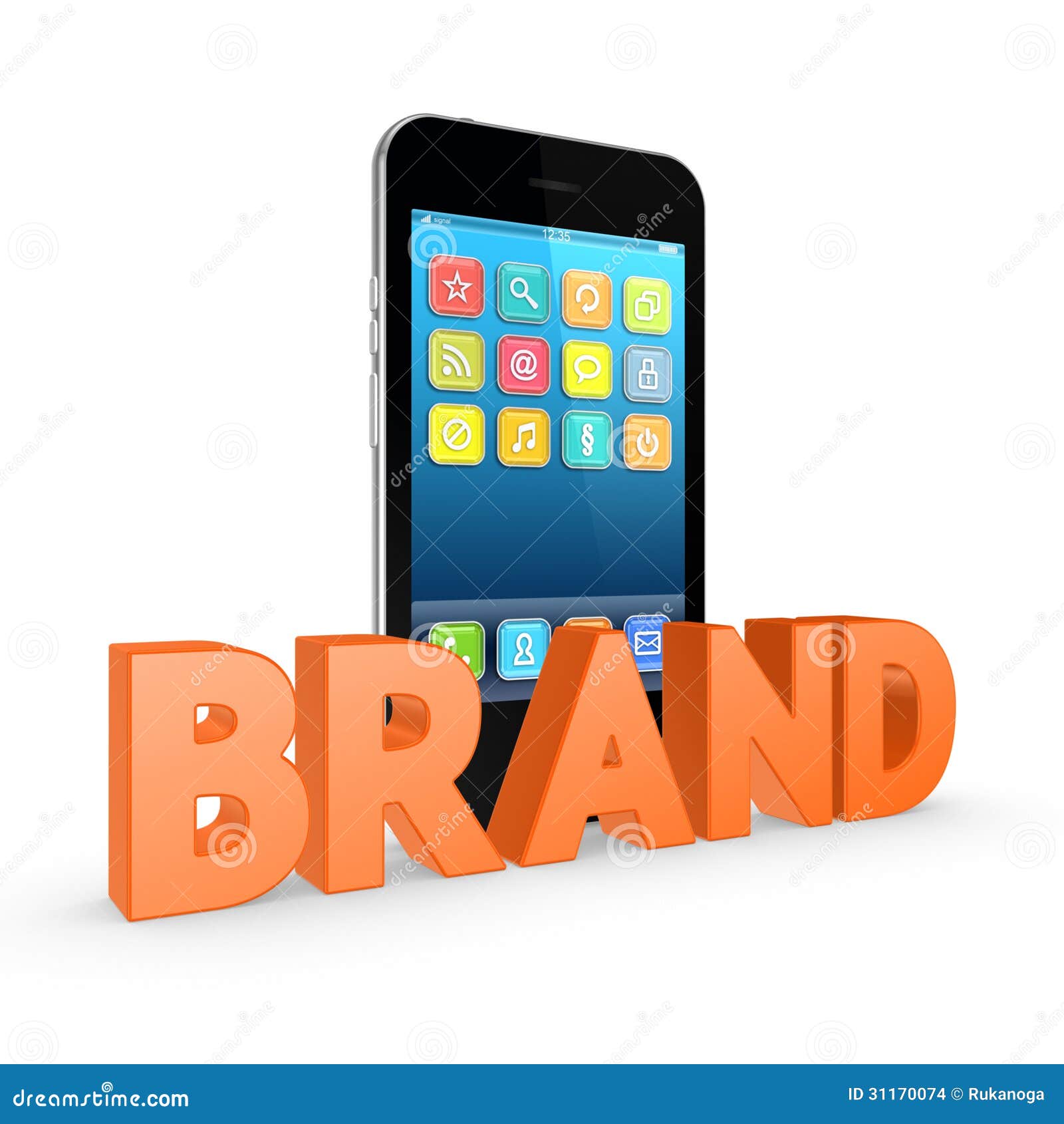 Word BRAND. stock illustration. Illustration of management - 31170074