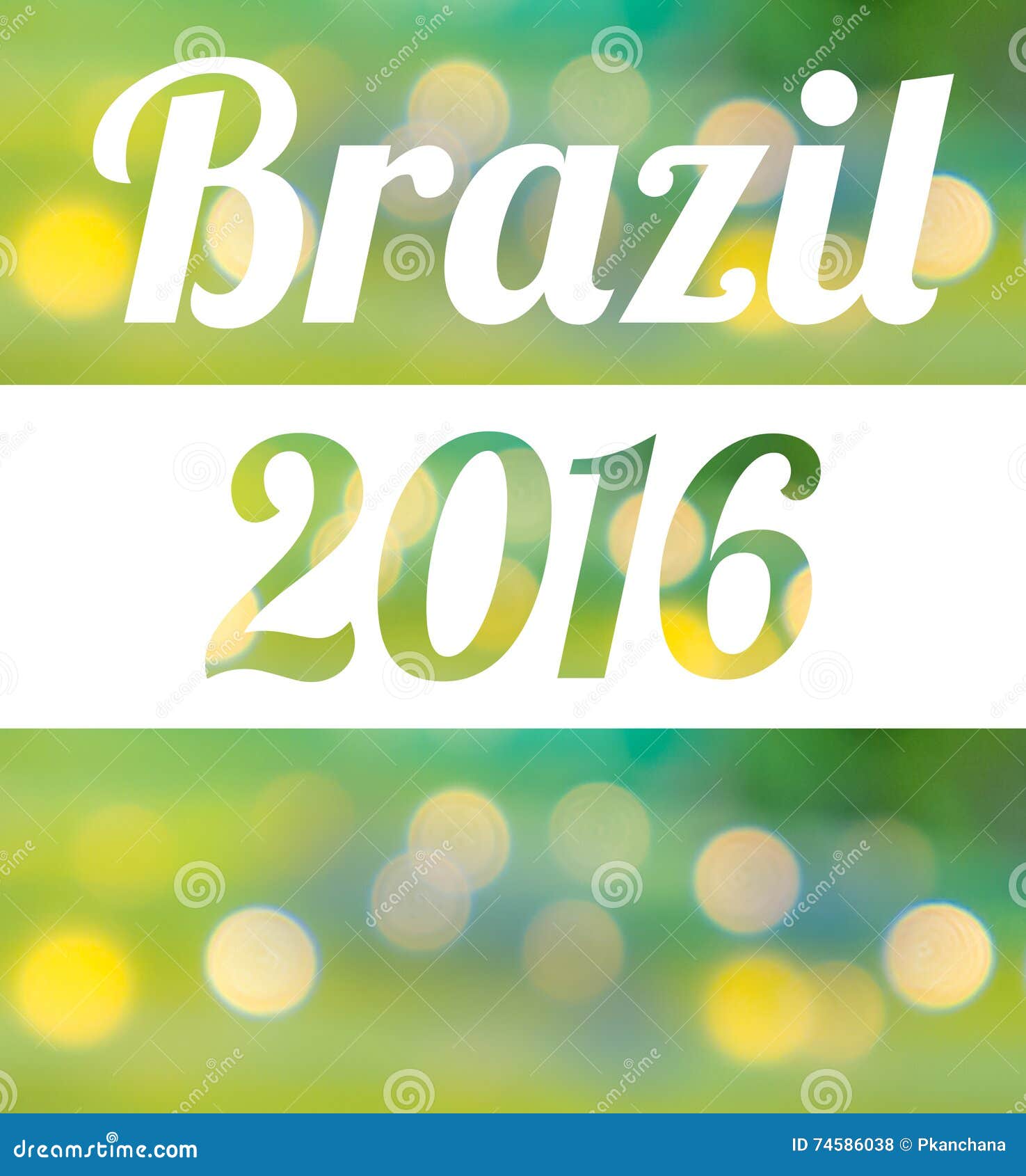 The Word Brazil In The Colors Of The Waving Brazilian Flag. Country ...