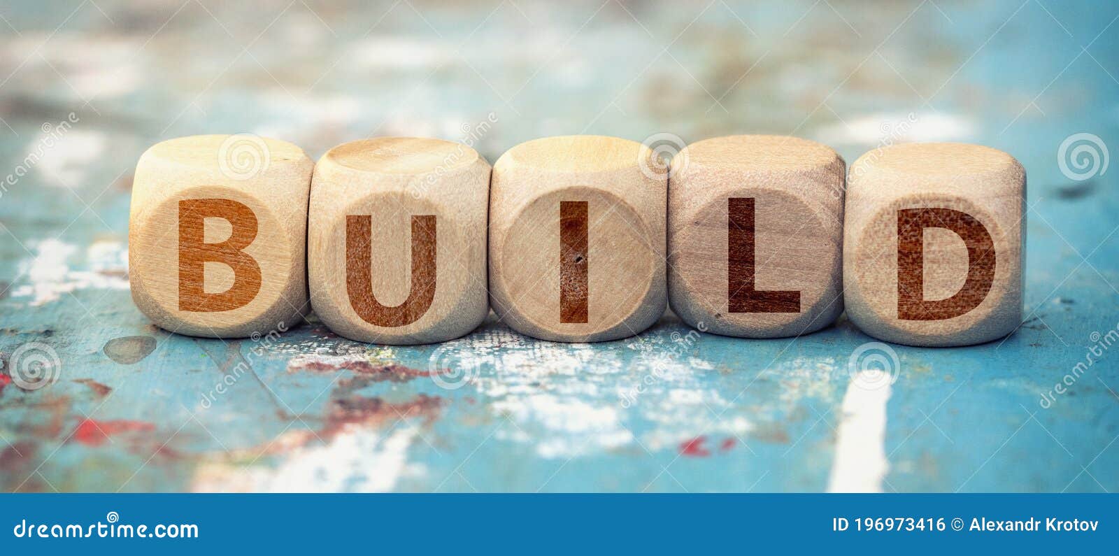 The Word BUILD Built From Toy Brick Letters Royalty-Free Stock Photo ...